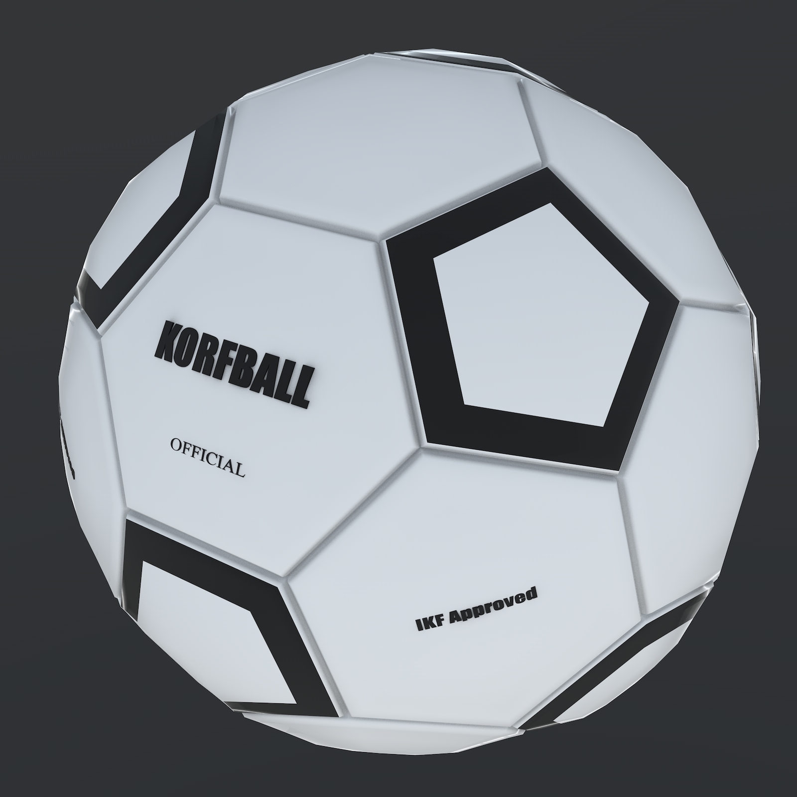 3d korfball ball