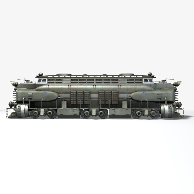 post apocalyptic train