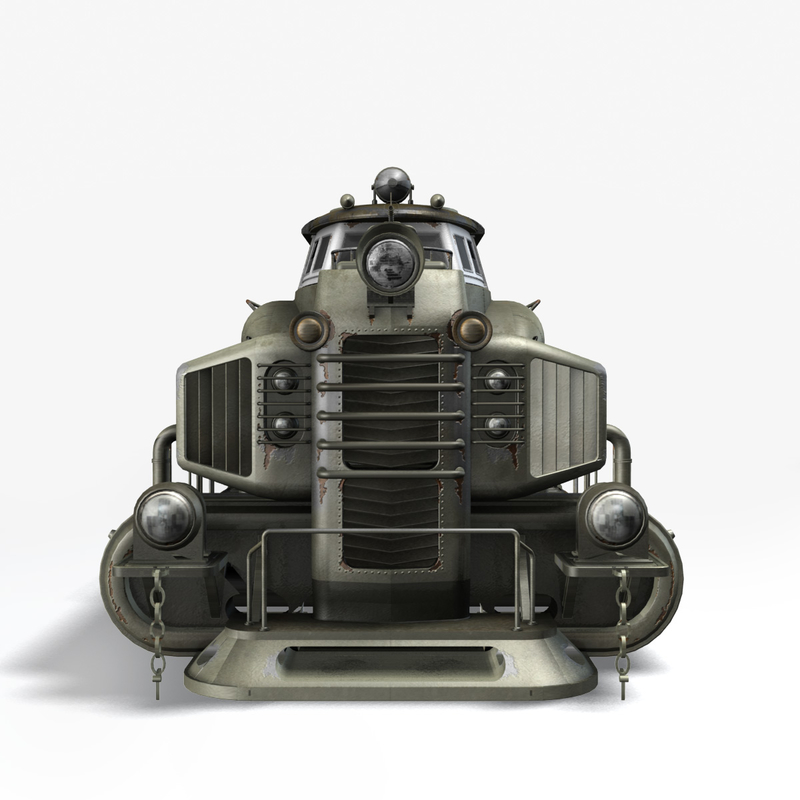 post apocalyptic train