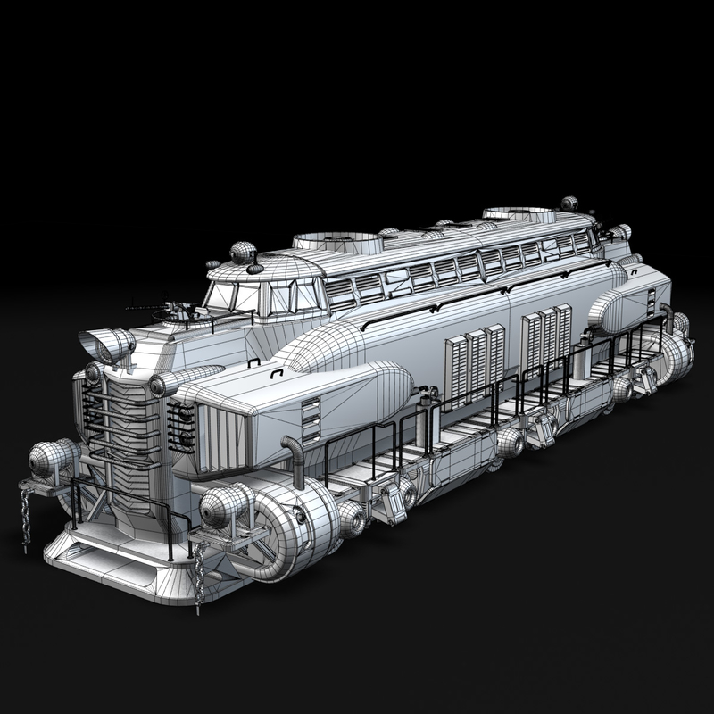 post apocalyptic train