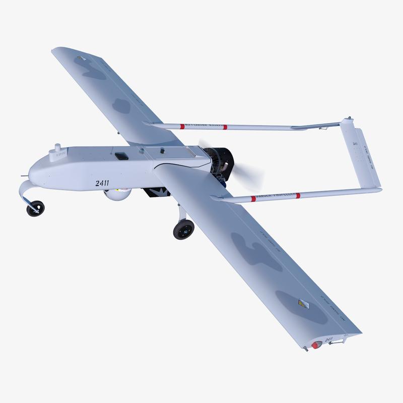 rq-7 shadow 200 unmanned 3d c4d