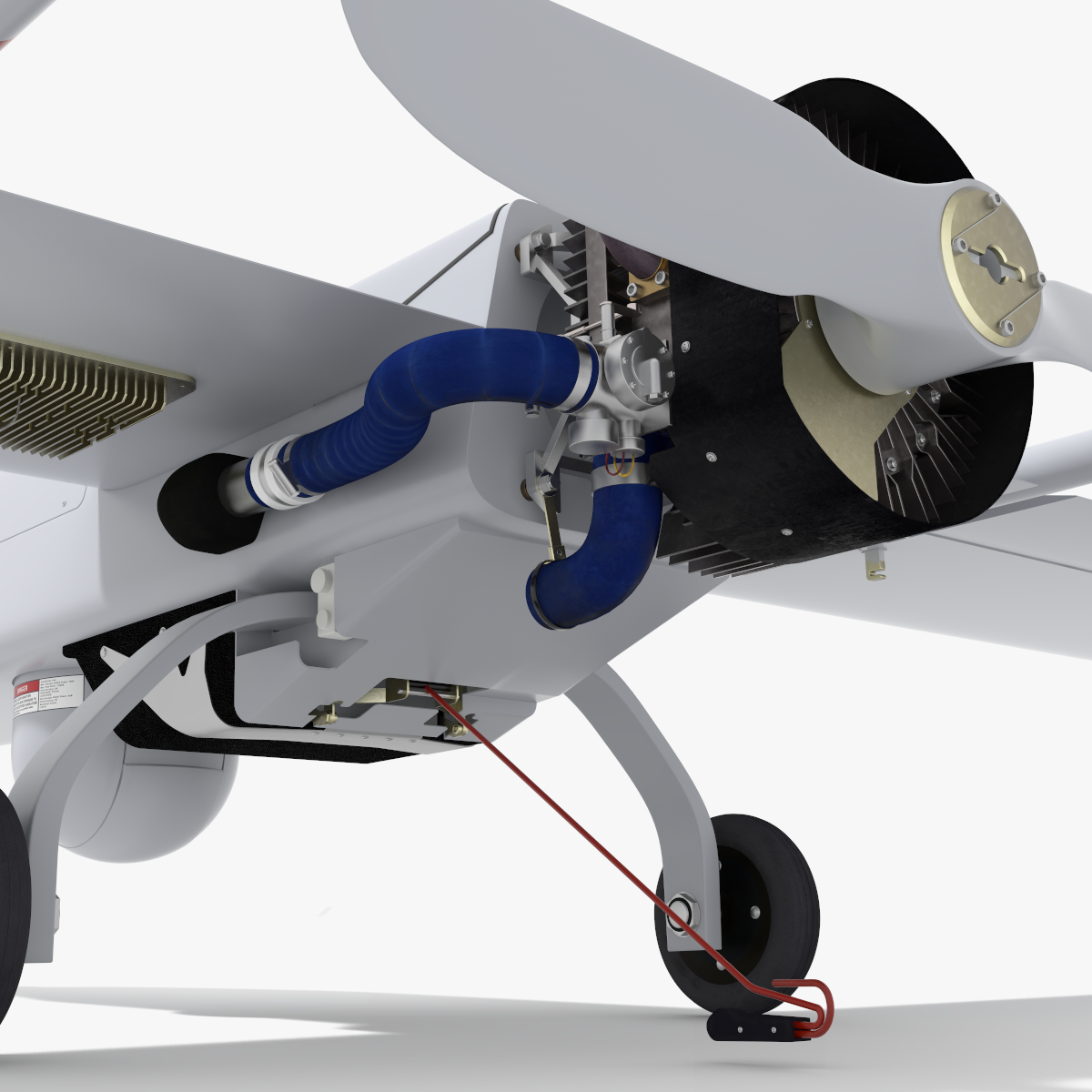 rq-7 shadow 200 unmanned 3d c4d