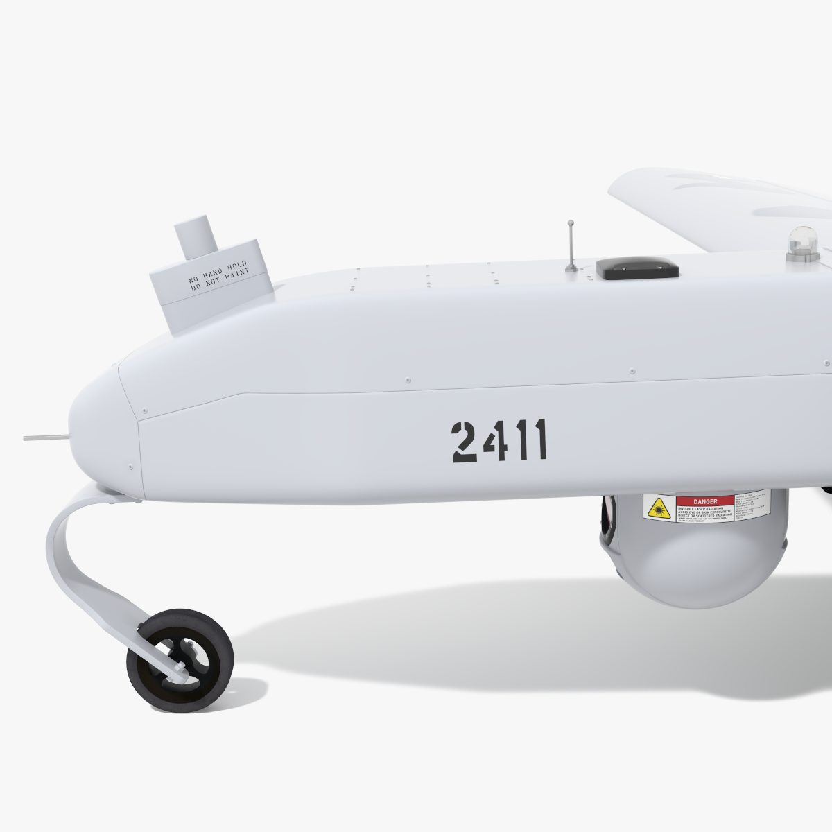 rq-7 shadow 200 unmanned 3d c4d
