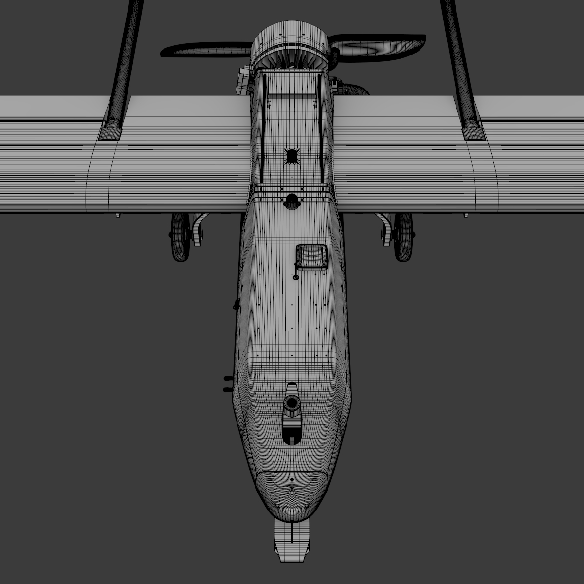 rq-7 shadow 200 unmanned 3d c4d