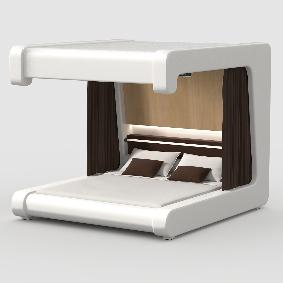 futuristic bed 3ds
