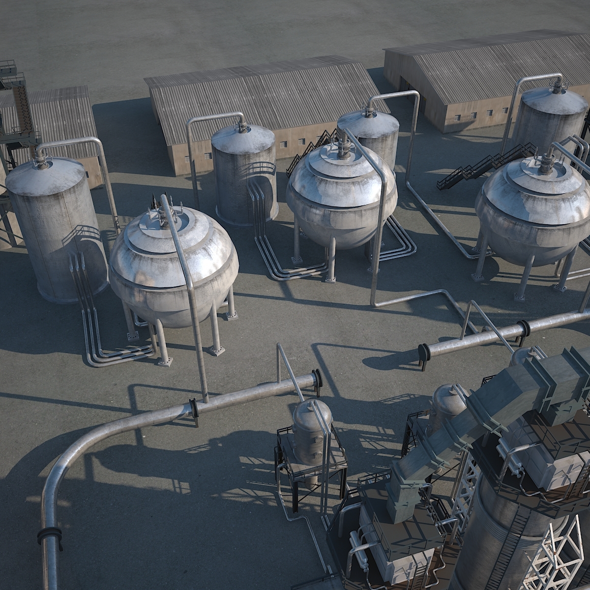 3ds max refineries