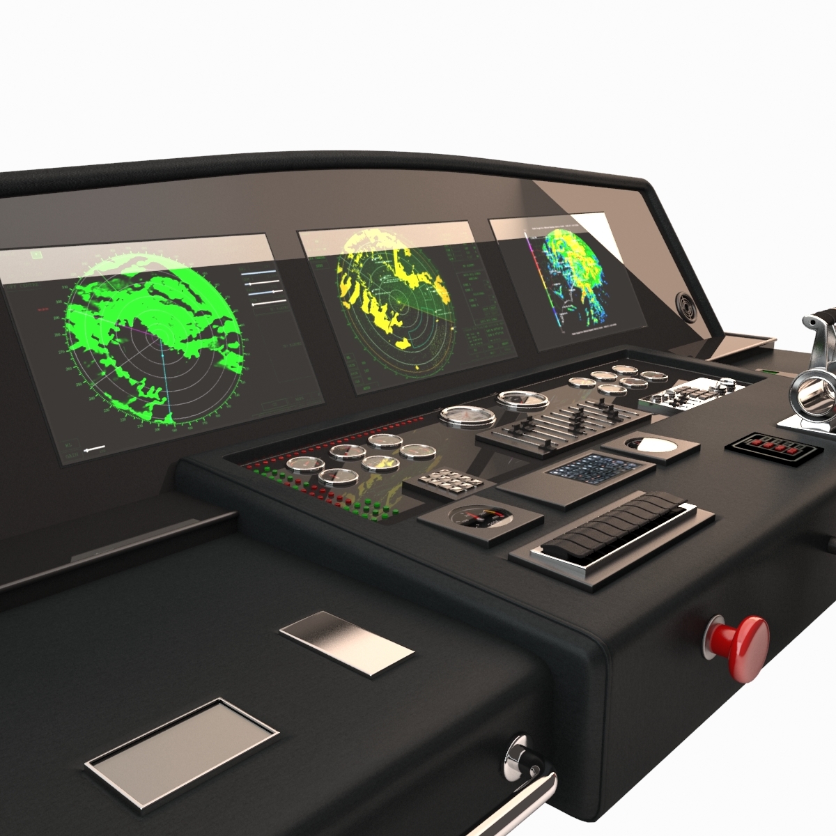 yacht control panel 3d max