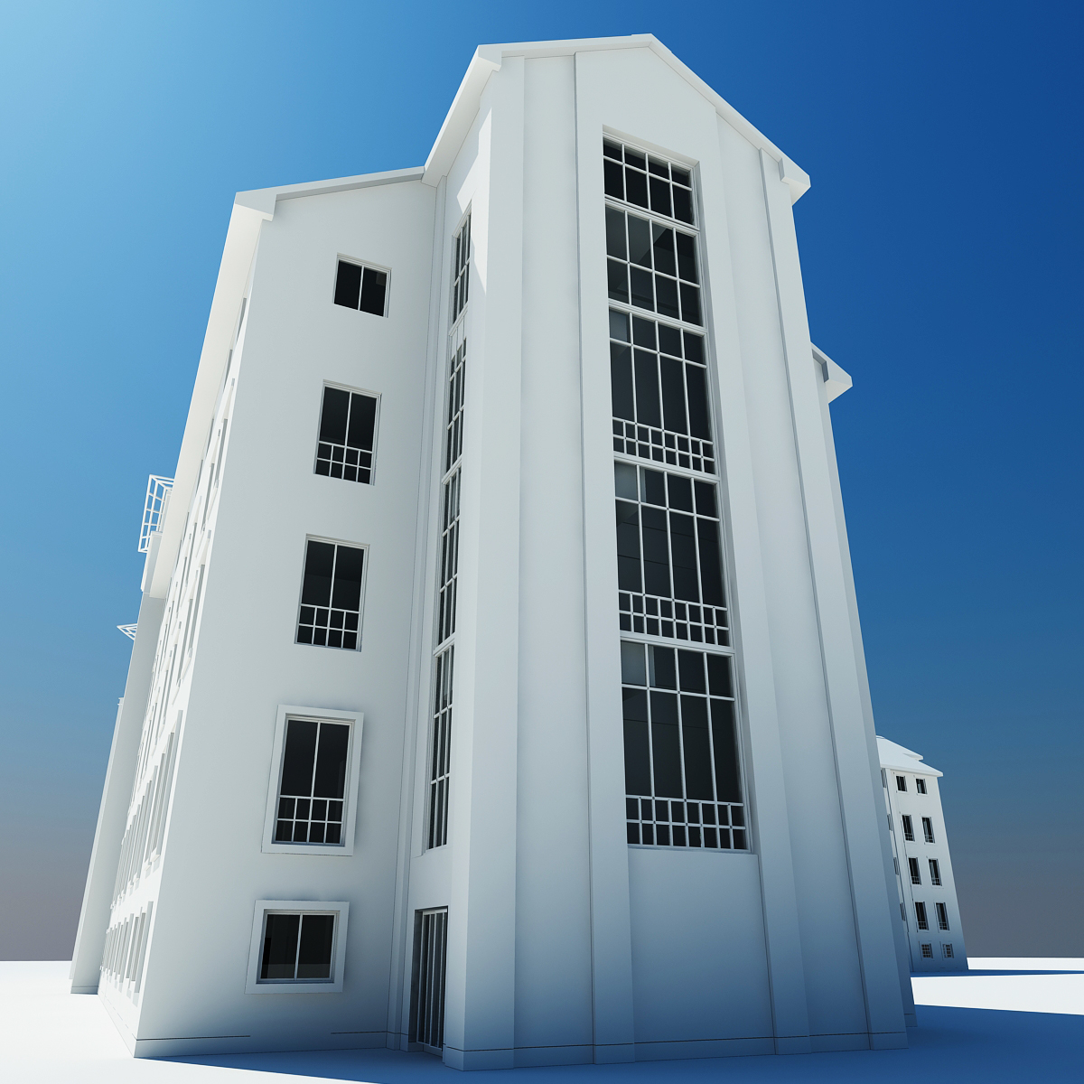 3d office building