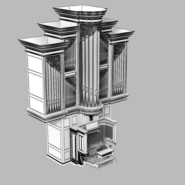 3d model church organ