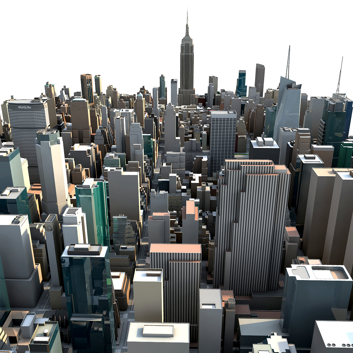 new york city manhattan 3d model