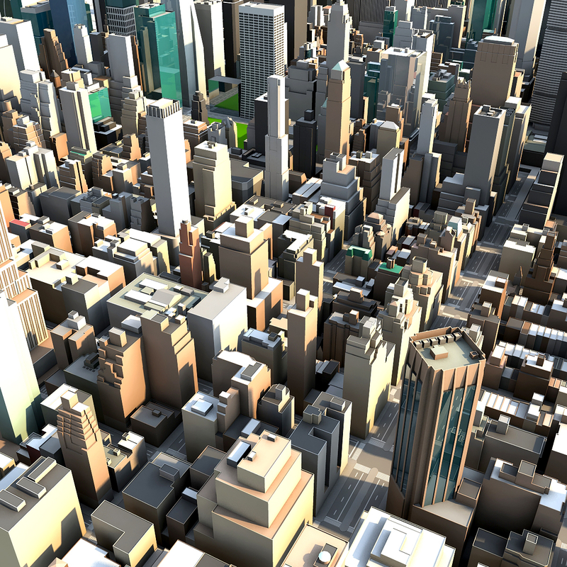 new york city manhattan 3d model