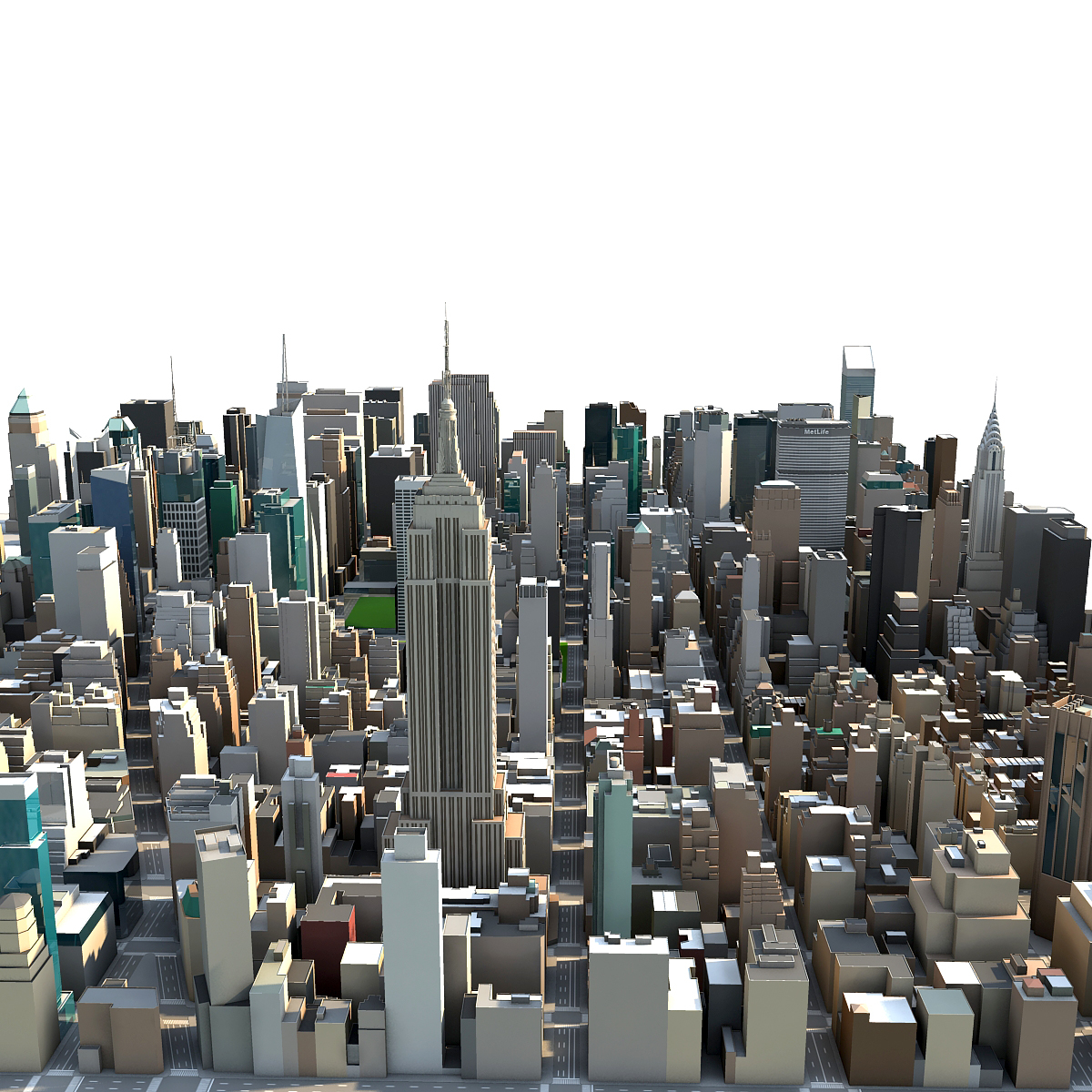 new york city manhattan 3d model