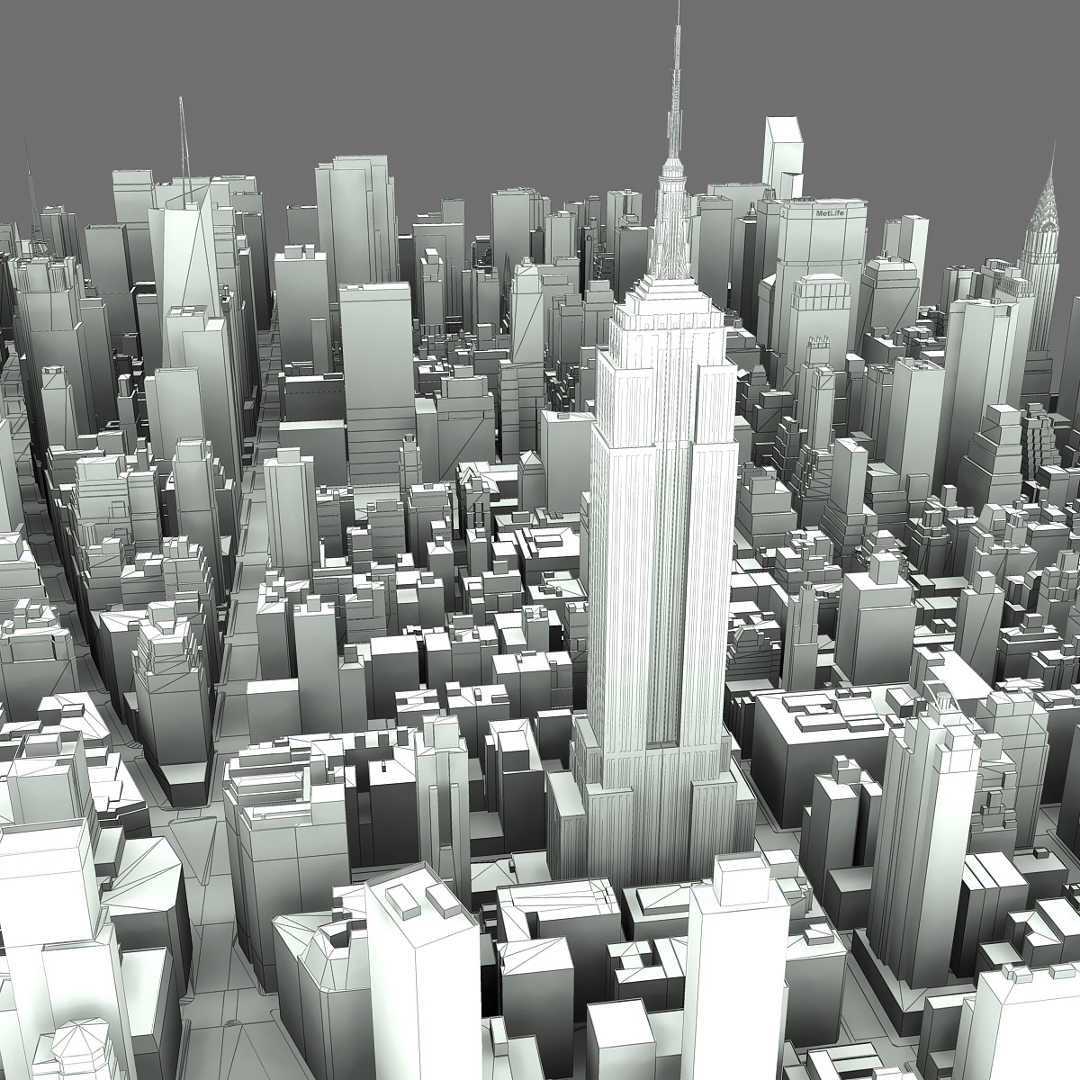 new york city manhattan 3d model