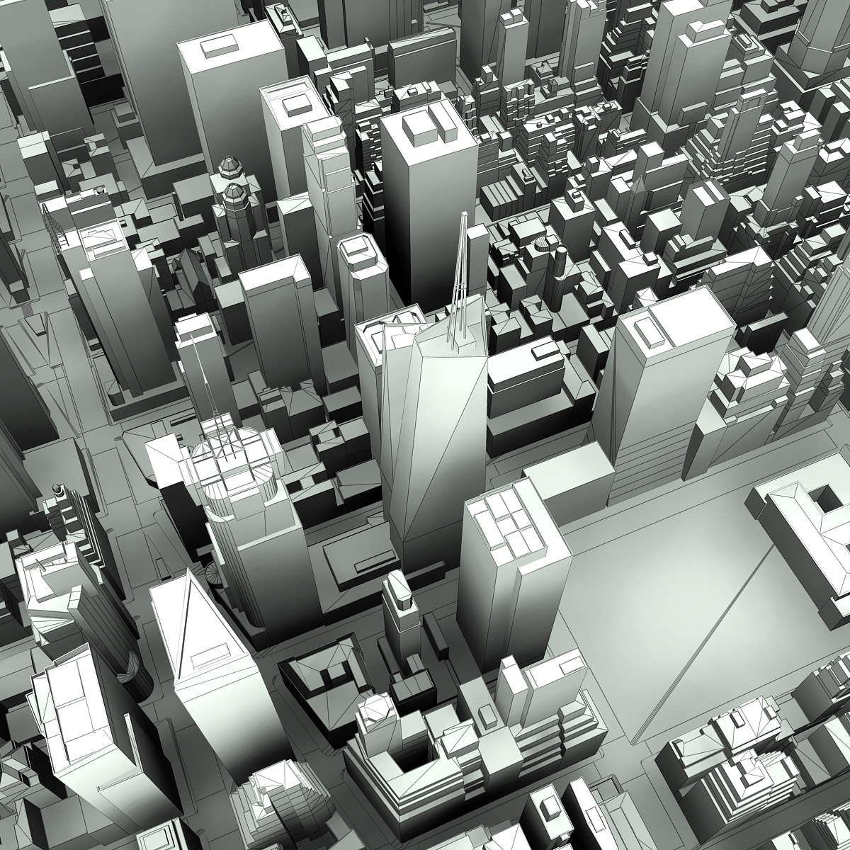 new york city manhattan 3d model