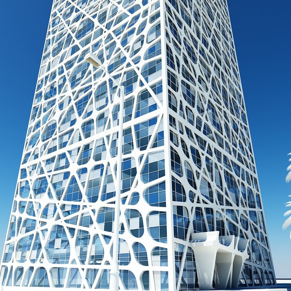 modern architectural 3d model