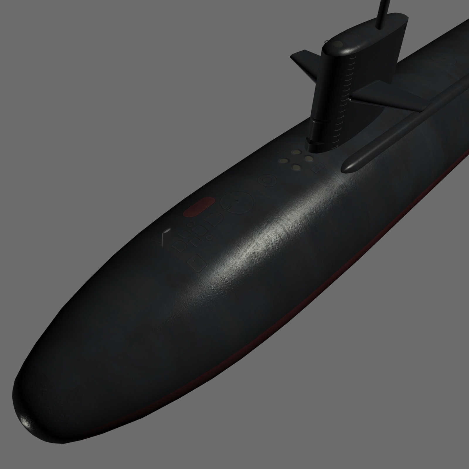 3d uss cavalla submarine model