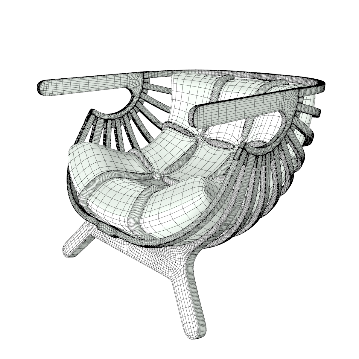 shell chair marco sousa dwg