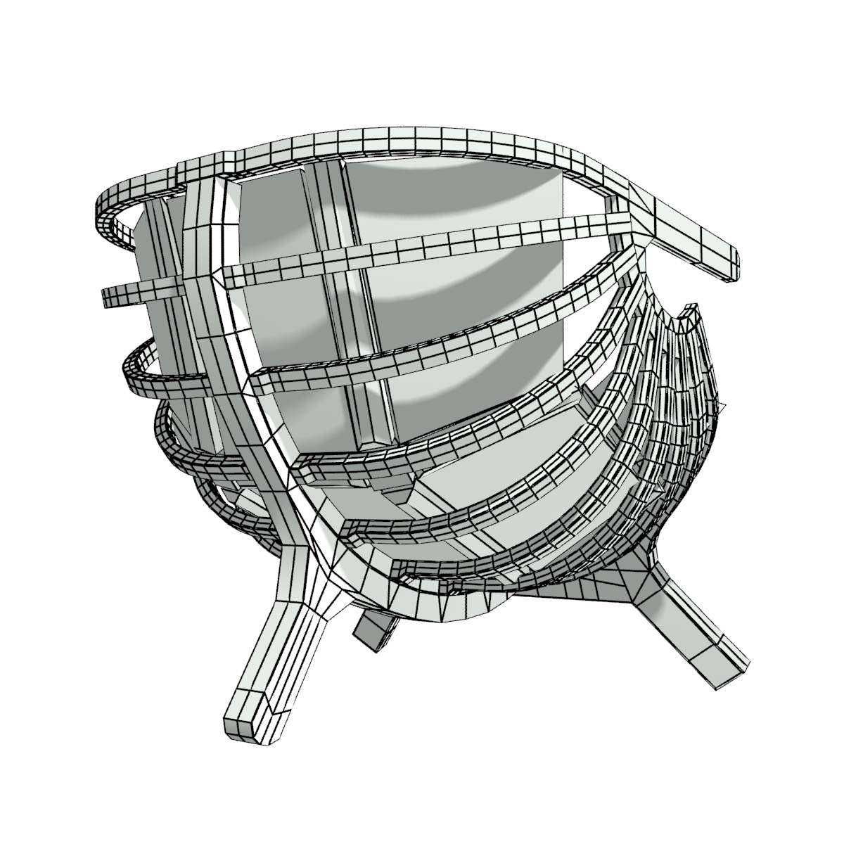 shell chair marco sousa dwg