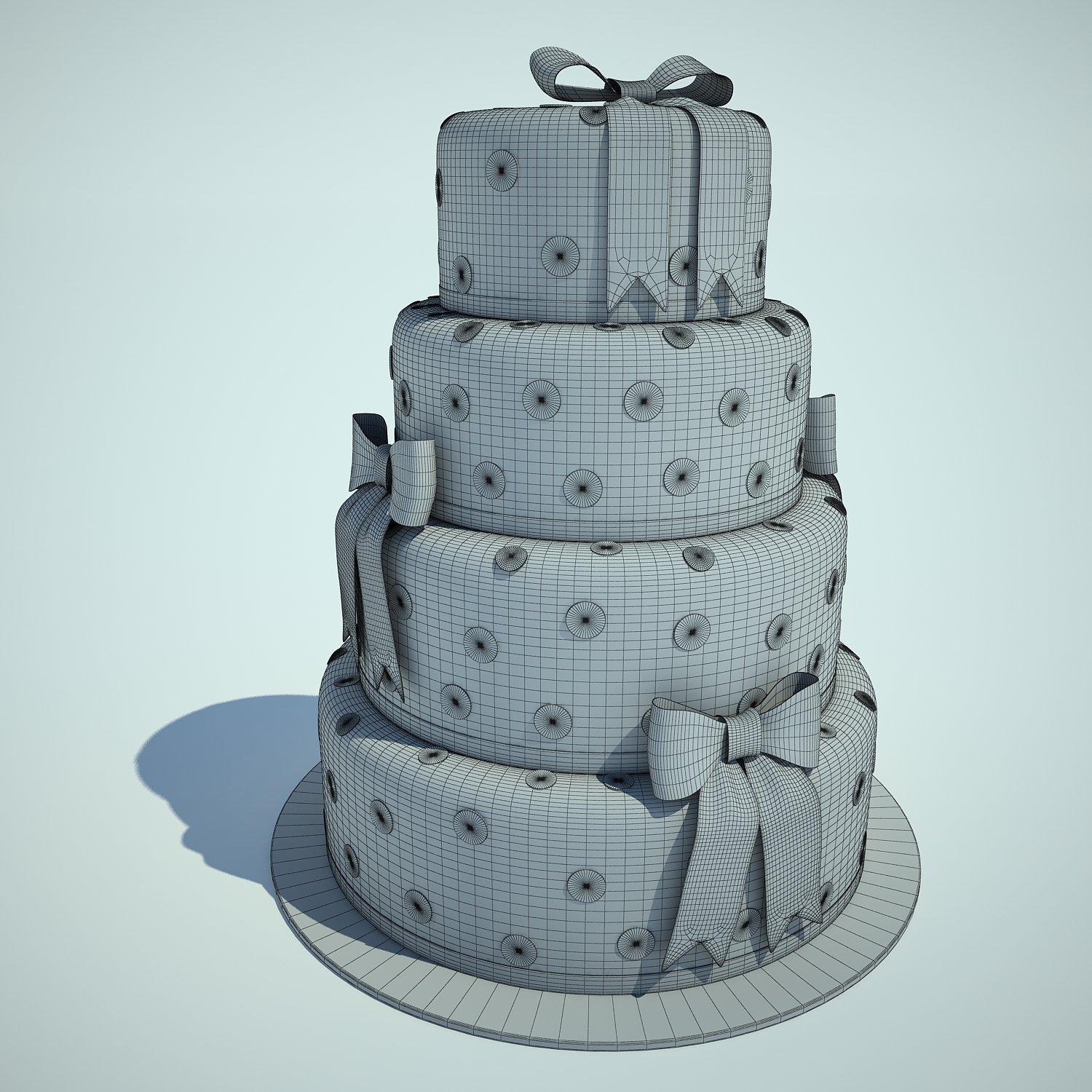 3d model wedding cake