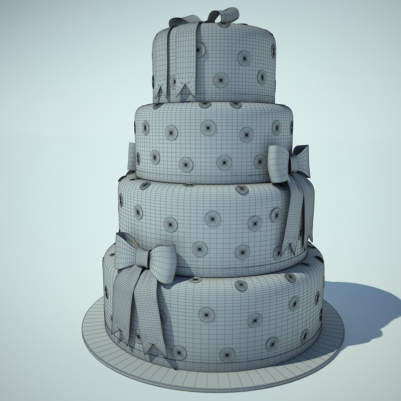 3d model wedding cake