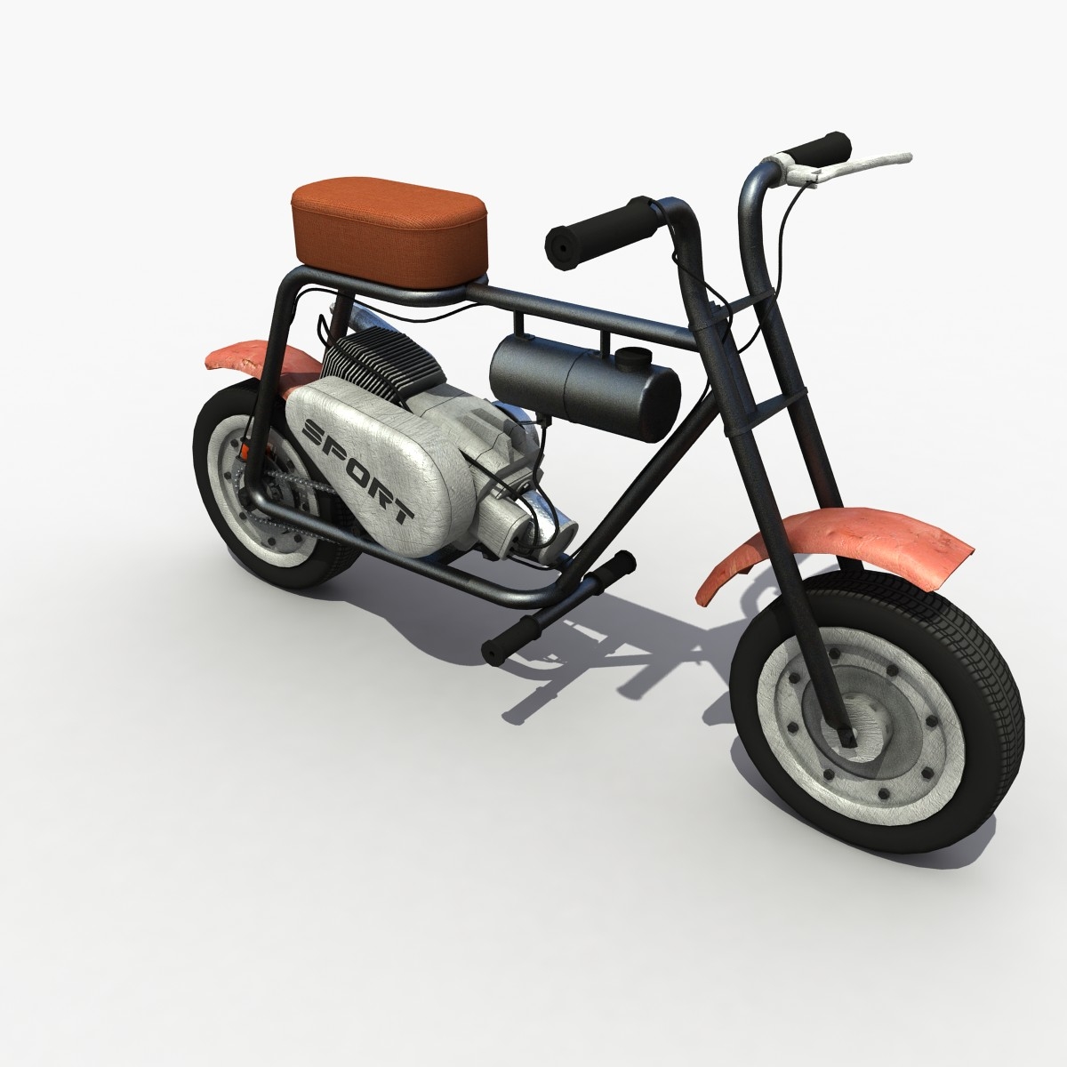 3d model moped modeled