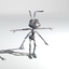 worker ant rigged animation character 3d max