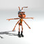 worker ant rigged animation character 3d max