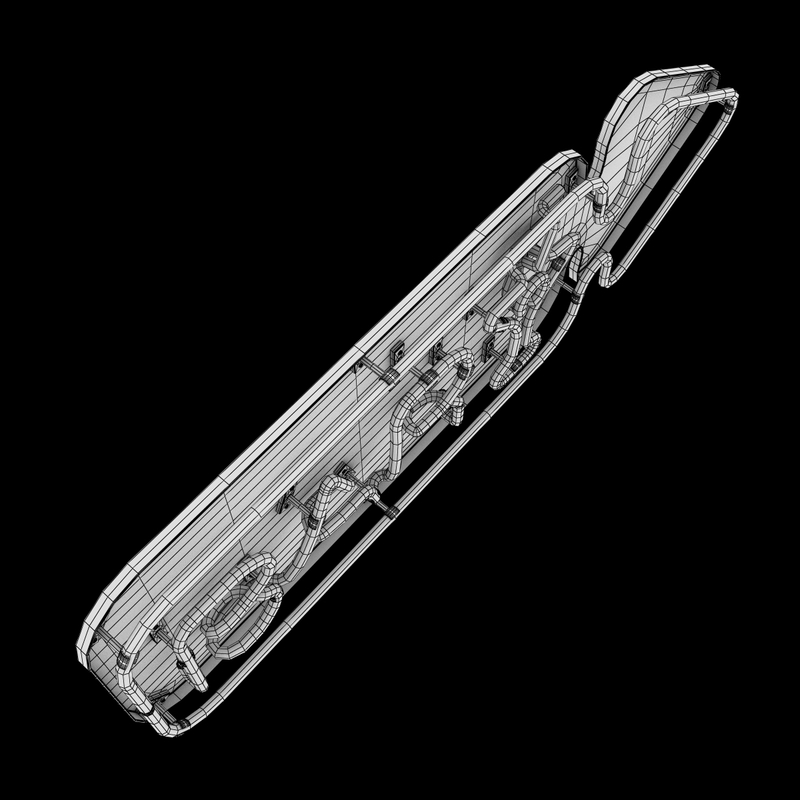 3d neon lights bar sign model