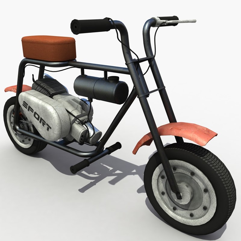 3d model moped modeled