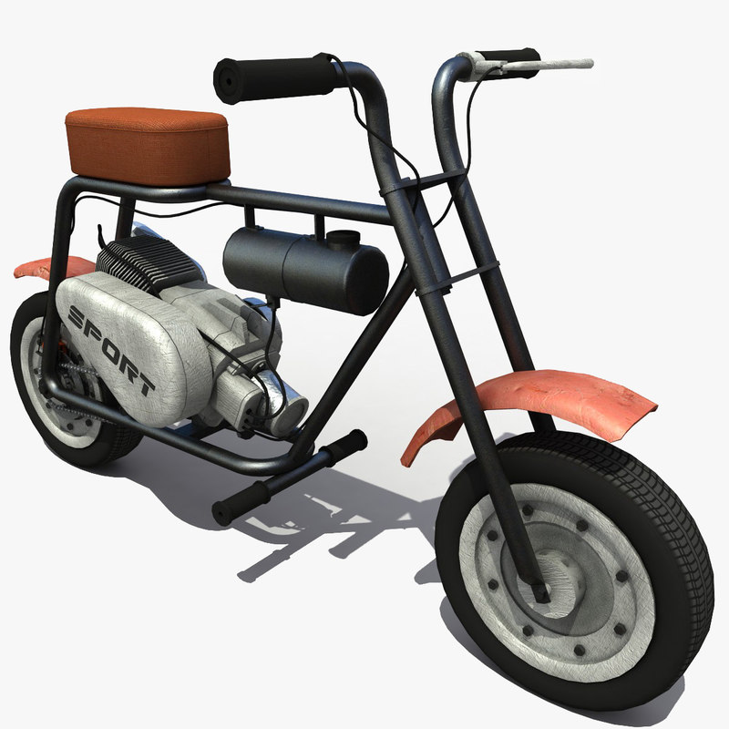 3d model moped modeled
