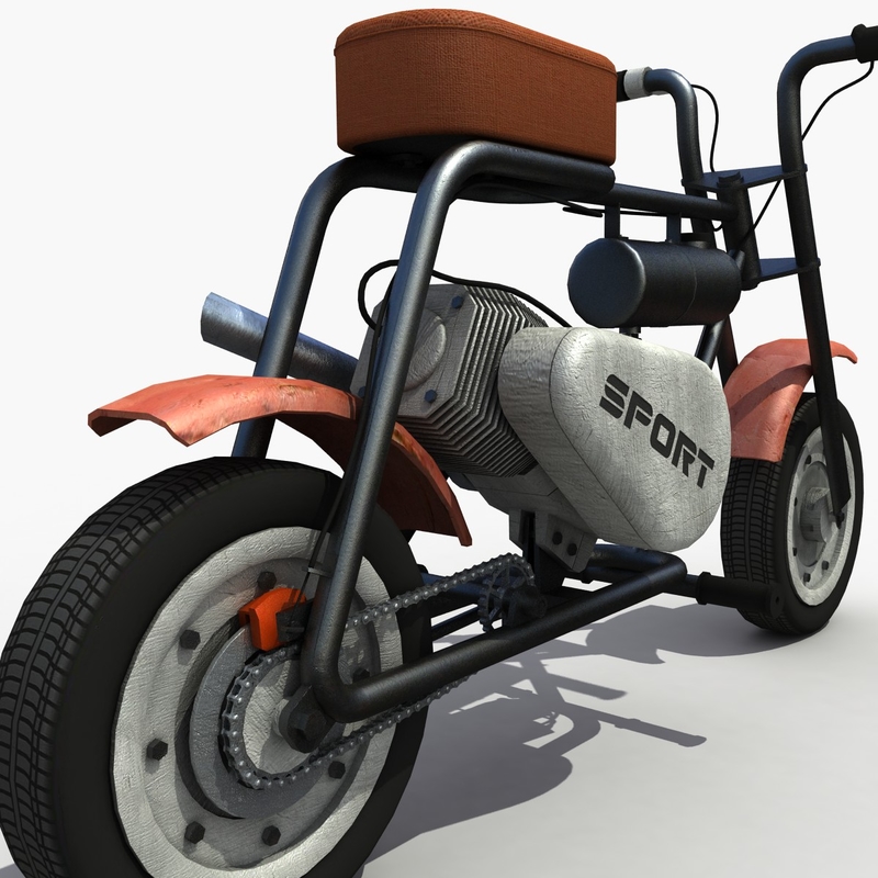 3d model moped modeled