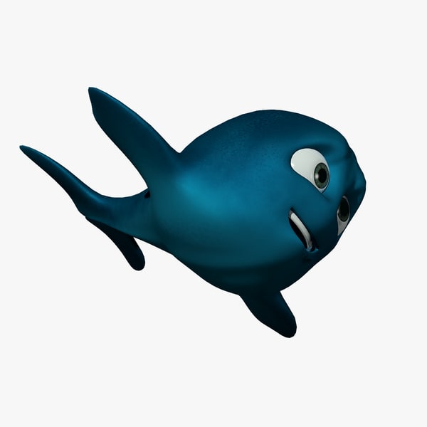 3d cartoon fish model