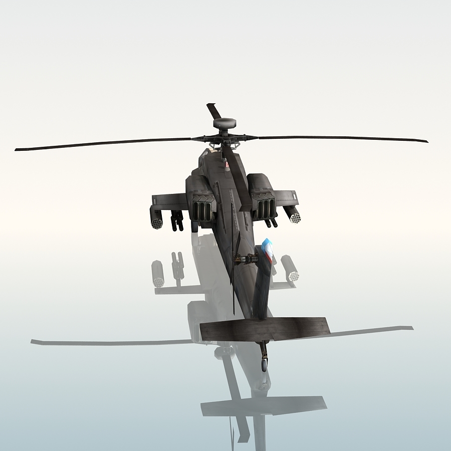 3d model army attack helicopter