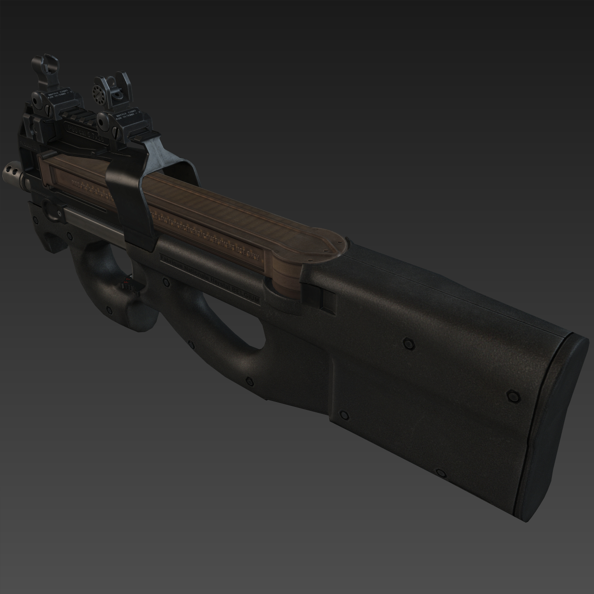 3d p90 submachine gun