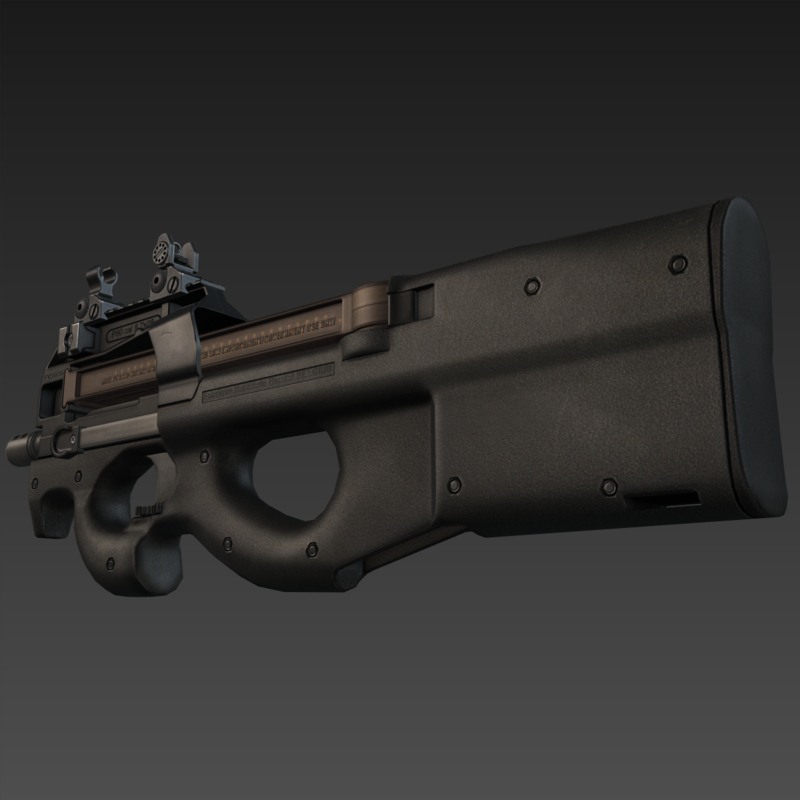 3d p90 submachine gun