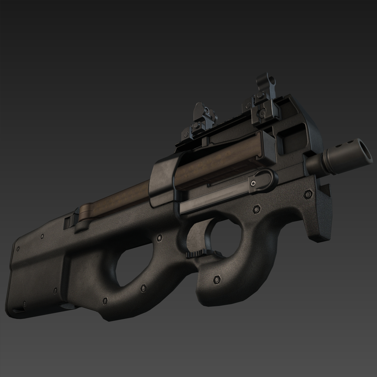 3d p90 submachine gun