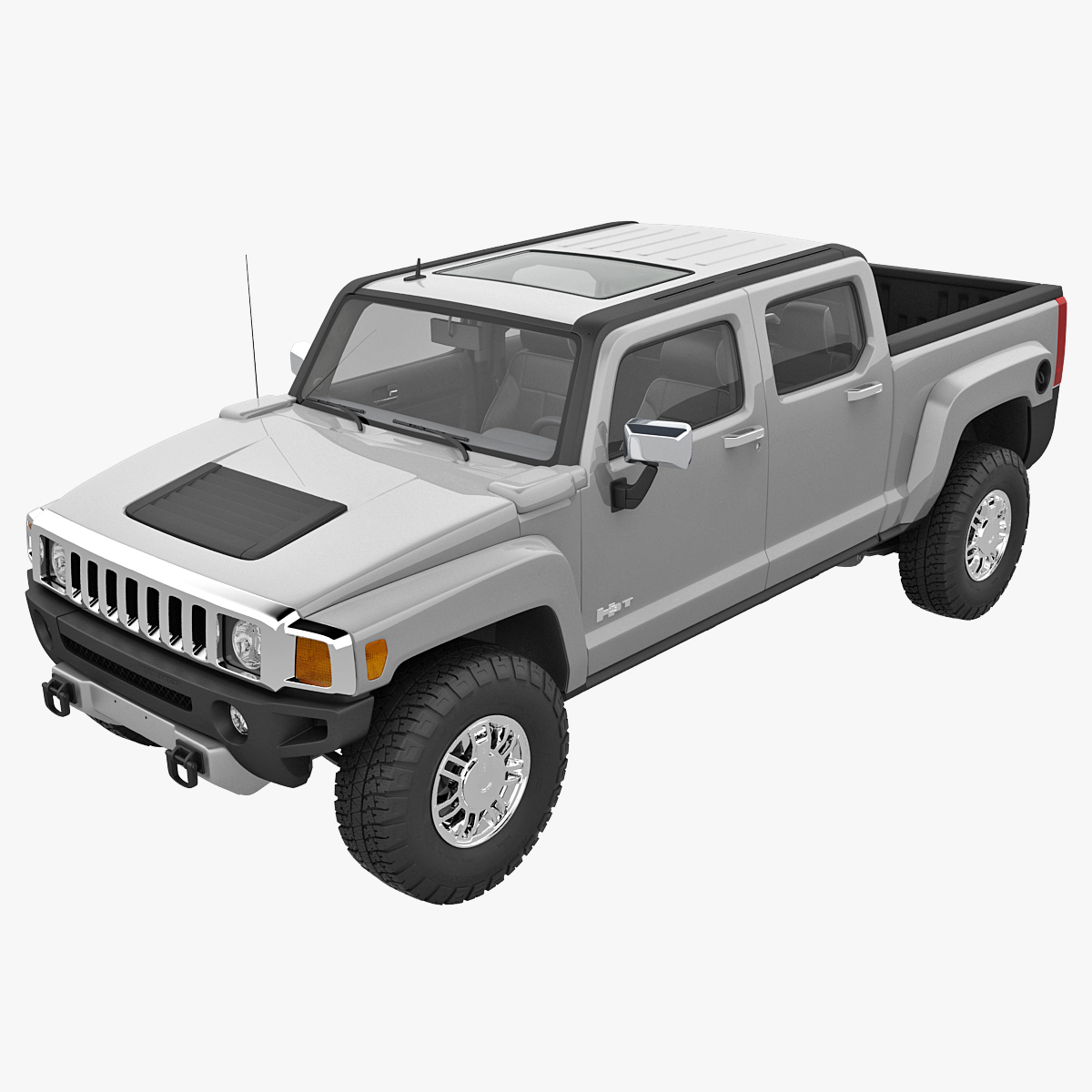 3d hummer h3t alpha 2009 model