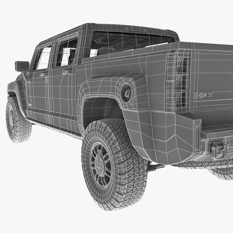 3d hummer h3t alpha 2009 model