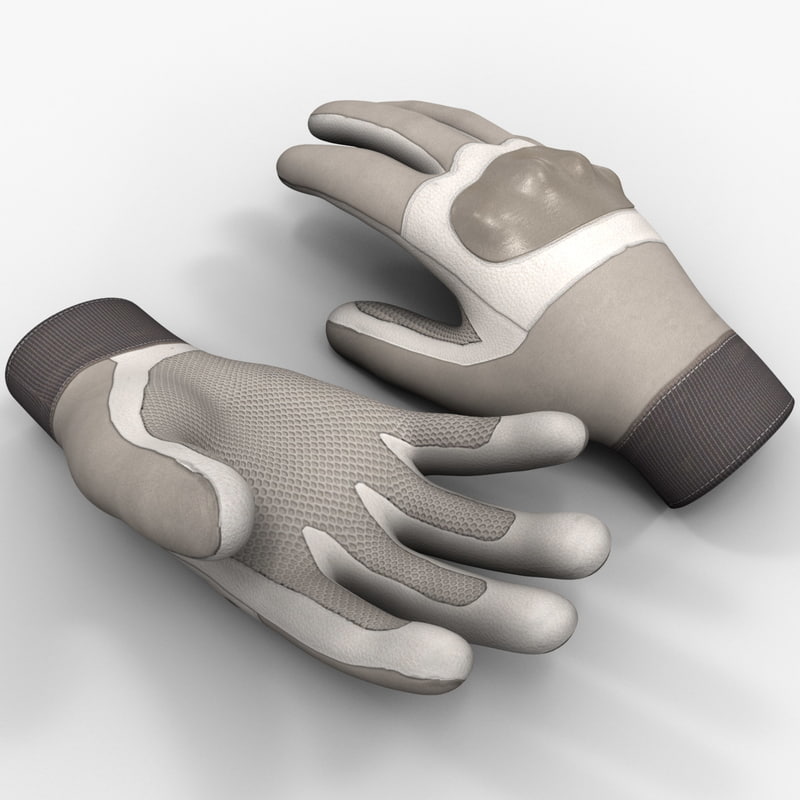 3ds max futuristic soldier gloves
