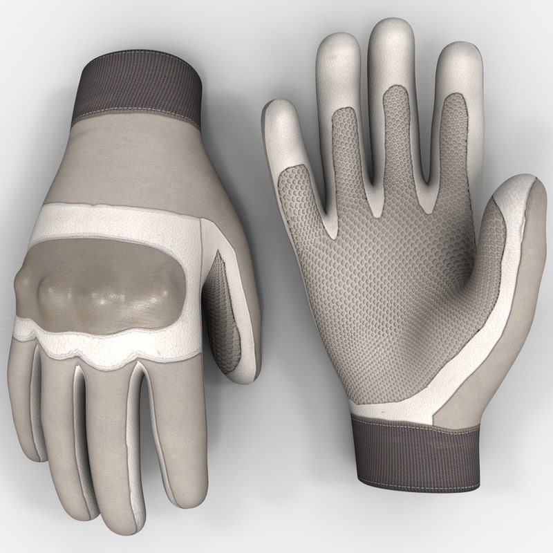 3ds max futuristic soldier gloves