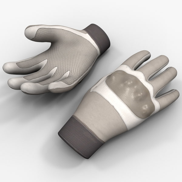 3ds max futuristic soldier gloves
