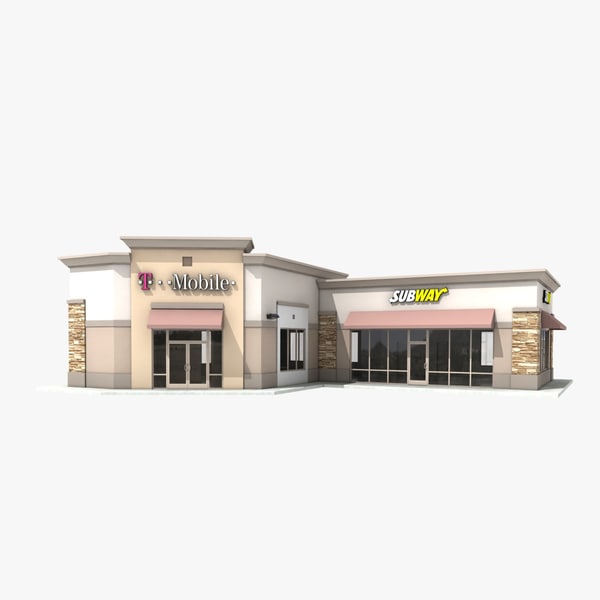 3d model circle k convenience store