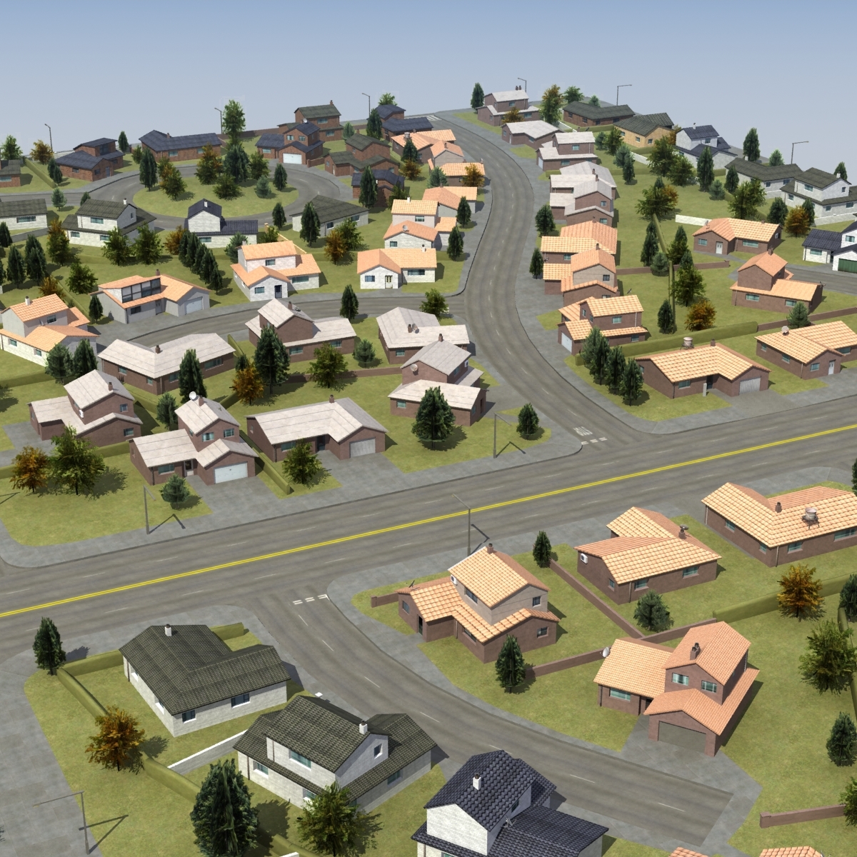 3d residential development model
