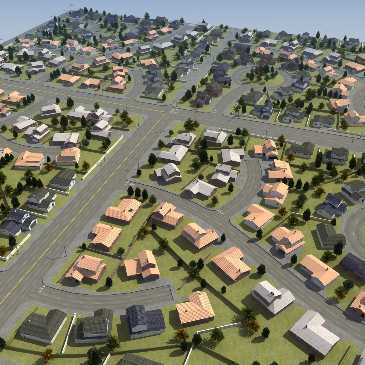 3d residential development model