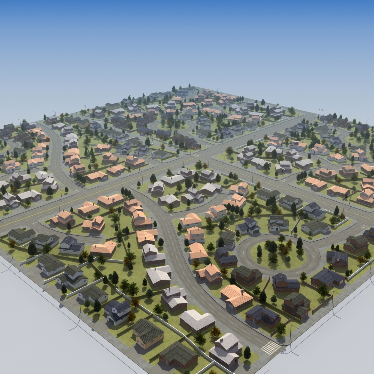 3d residential development model