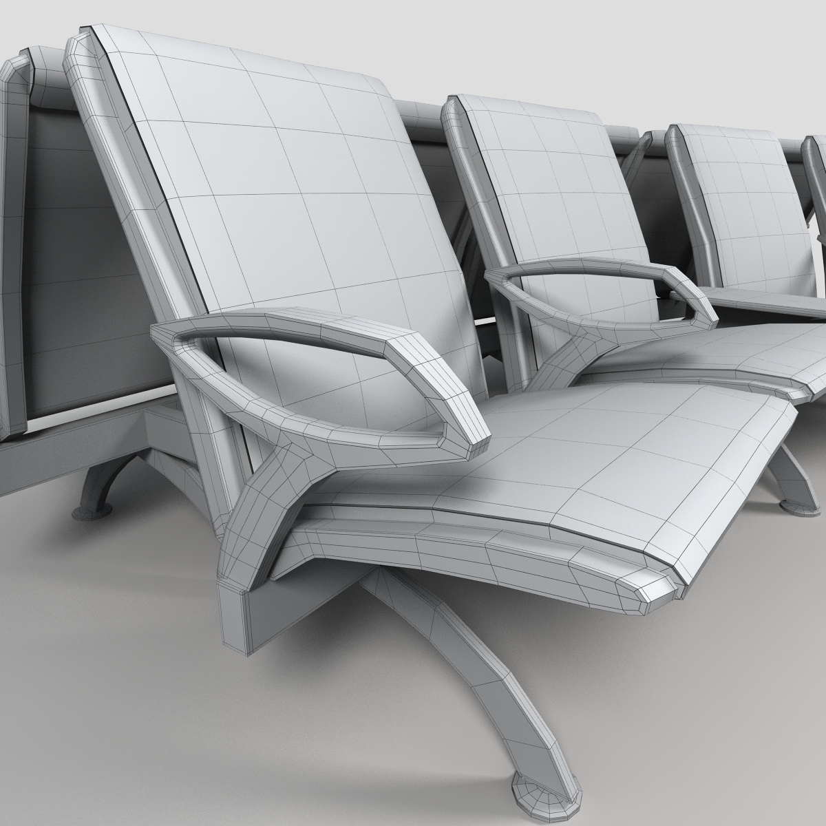 3d airport seating