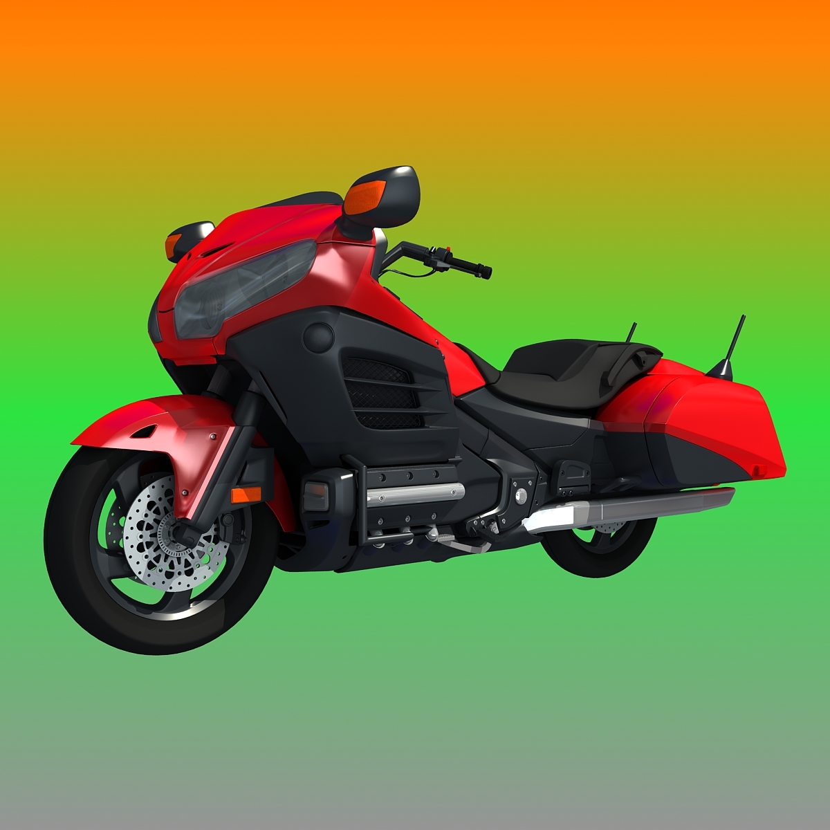 3d goldwing motorcycle