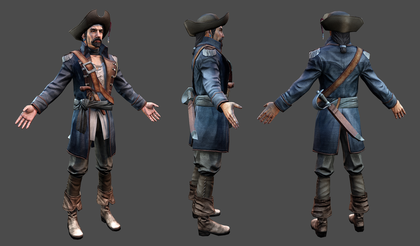 Real-Time Pirate Lord-2 3D 모델 - TurboSquid 765585