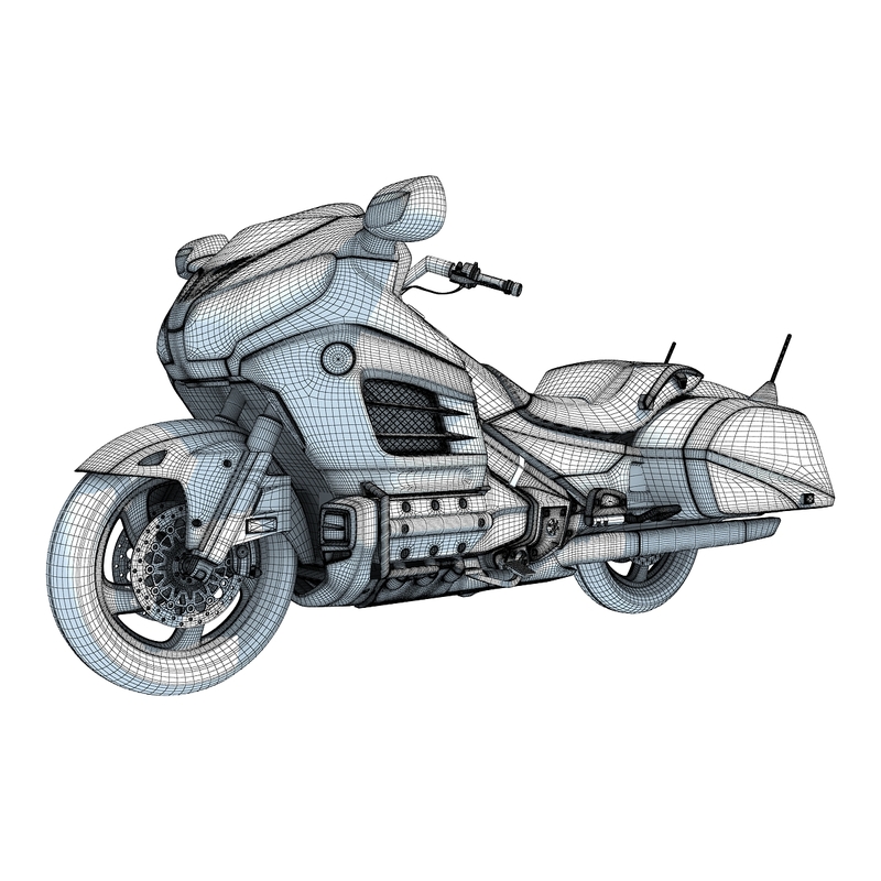3d goldwing motorcycle