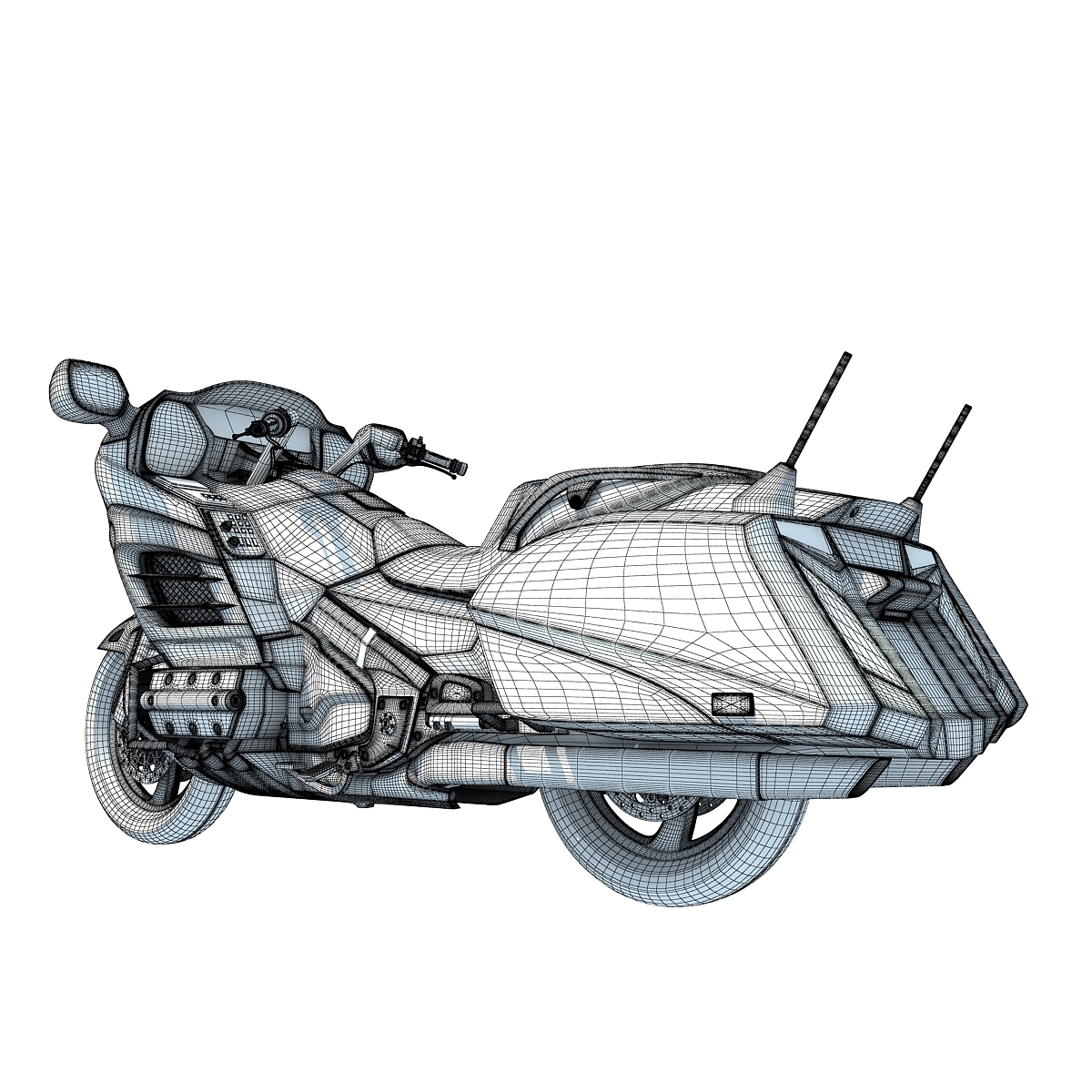 3d goldwing motorcycle